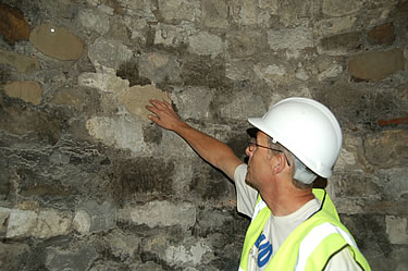 Site Manager, Gary Collings in what was the underground laboratory ...
